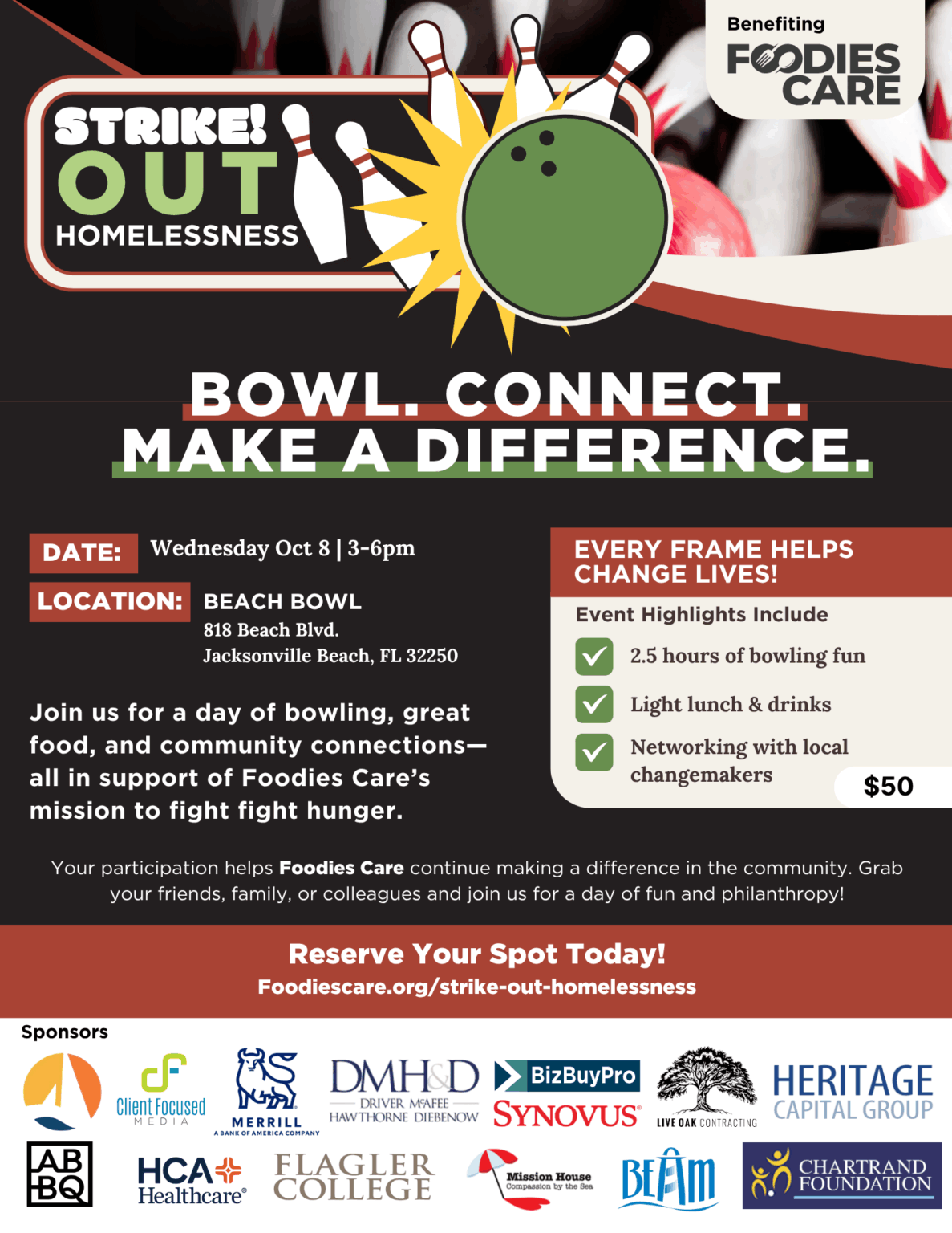 Strike Out Homelessness: Community Outreach Event in Jacksonville Beach ...
